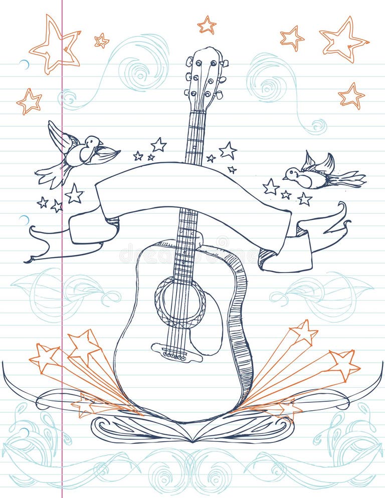 Guitar Notebook Stock Illustrations – 1,791 Guitar Notebook Stock ...