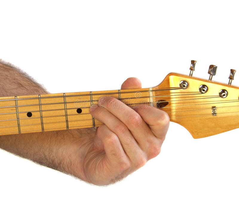 Guitar E Chord stock photo. Image of perform, emaj, finger - 12165780