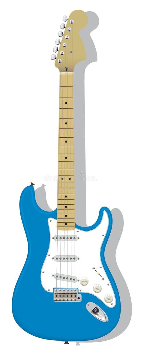 Guitar Fender Stratocaster - Vector Stock Vector - Illustration of ...