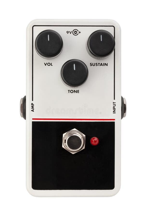 Guitar fuzz pedal path stock image. Image of knobs, clipping - 275851053