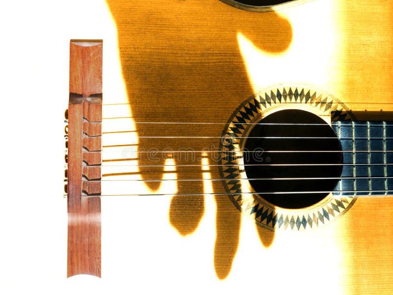 Guitar hand strings stock image. Image of white, string - 161615061