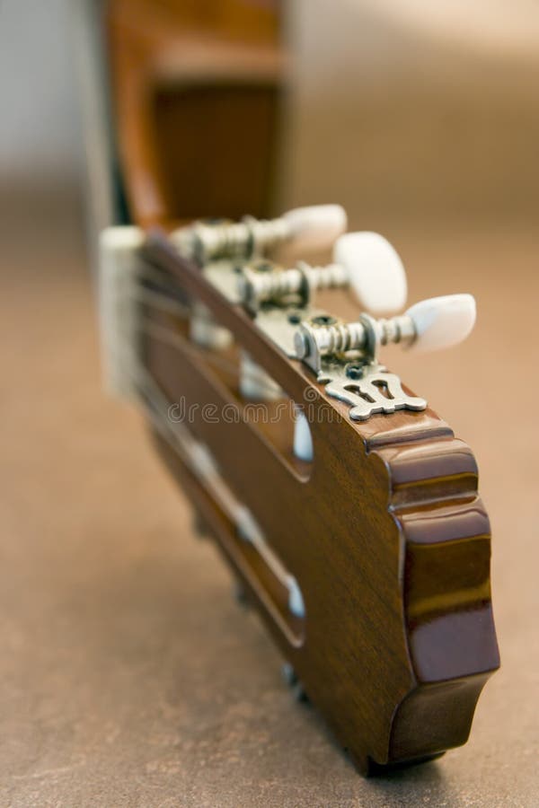 Guitar head stock image. Image of chord, acoustic, wood - 1860303