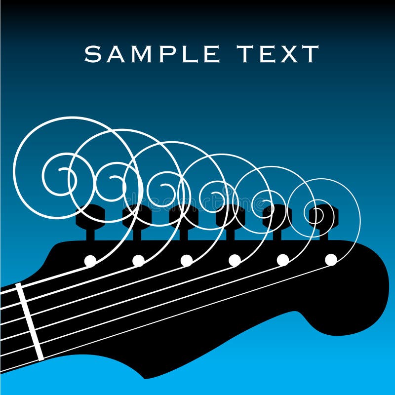 Guitar head stock icon stock vector. Illustration of music - 41440688