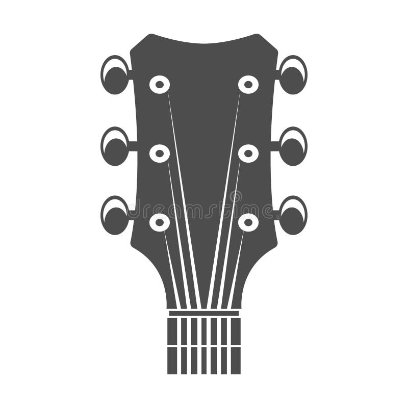 Guitar icon logo design stock vector. Illustration of concert - 282588501