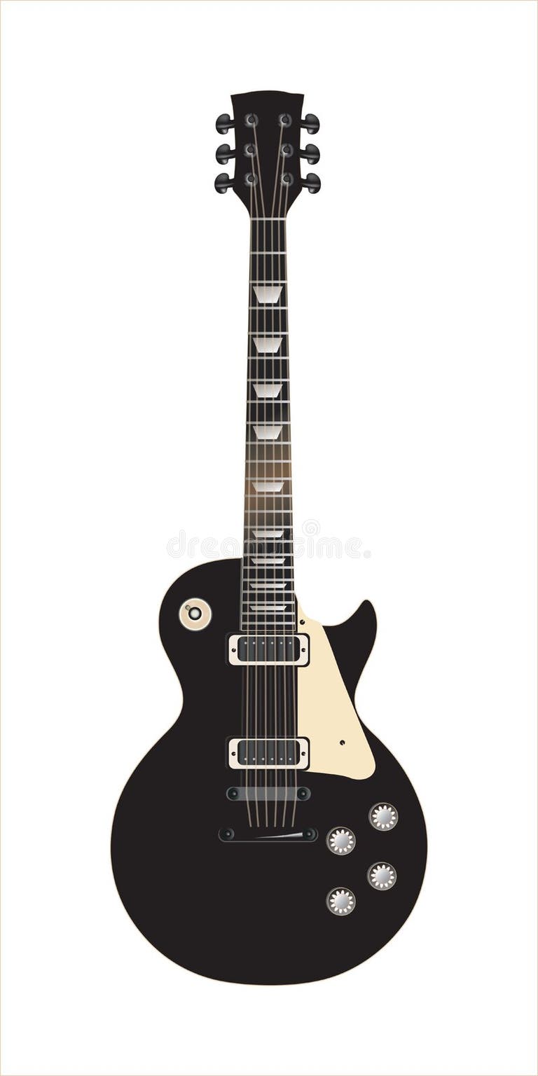 Guitar Les Paul Vector Stock Illustrations – 292 Guitar Les Paul Vector ...