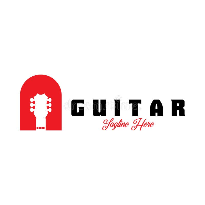 Guitar Logo Icon Vector Illustration Template Design Stock Vector ...