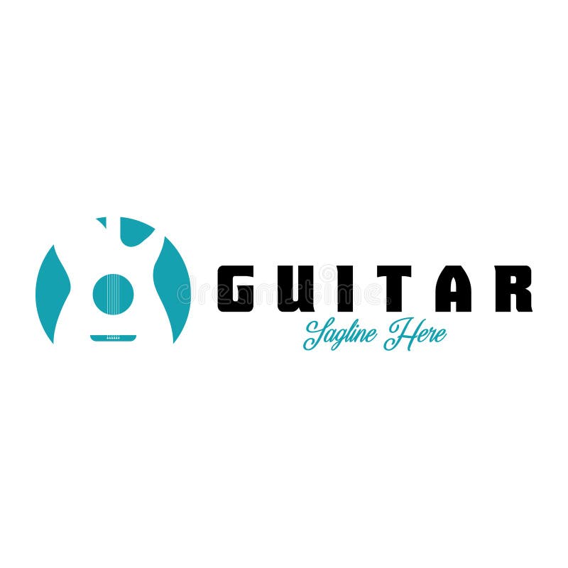 Guitar Logo Icon Vector Illustration Template Design Stock Vector ...