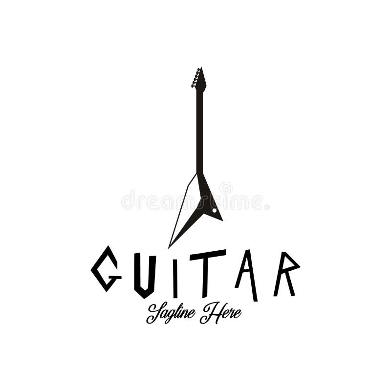 Guitar Logo Icon Vector Illustration Template Design Stock Vector ...