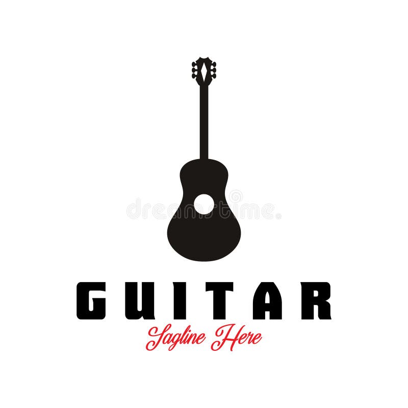 Guitar Logo Icon Vector Illustration Template Design Stock Vector ...