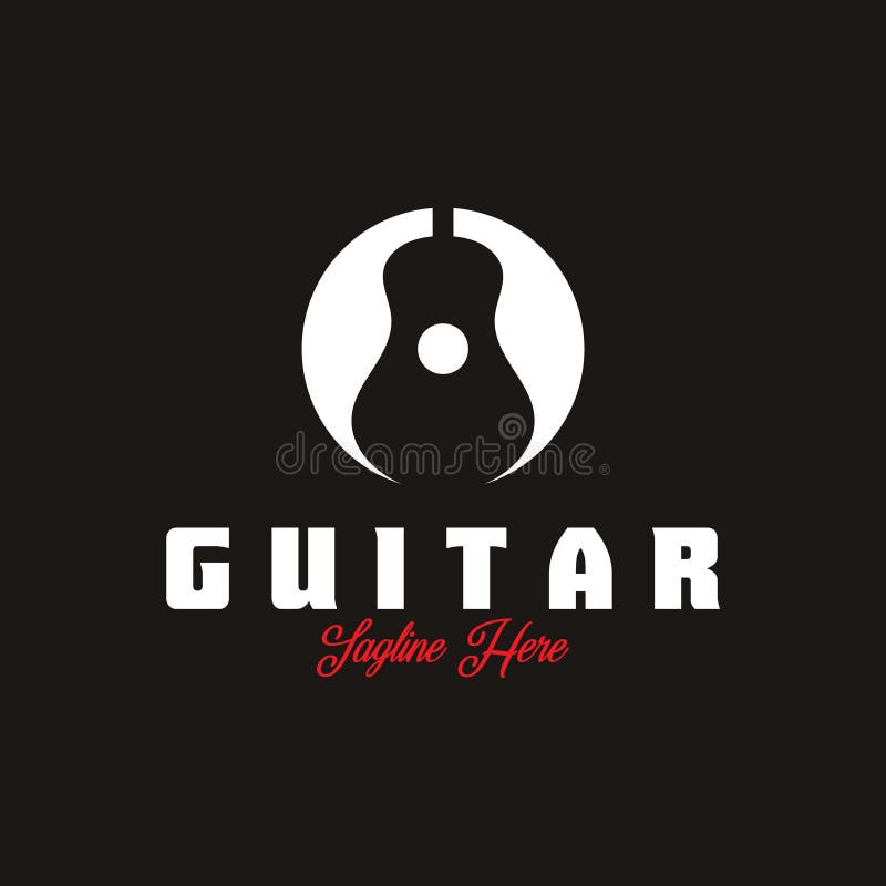 Guitar Logo Icon Vector Illustration Template Design Stock Vector ...