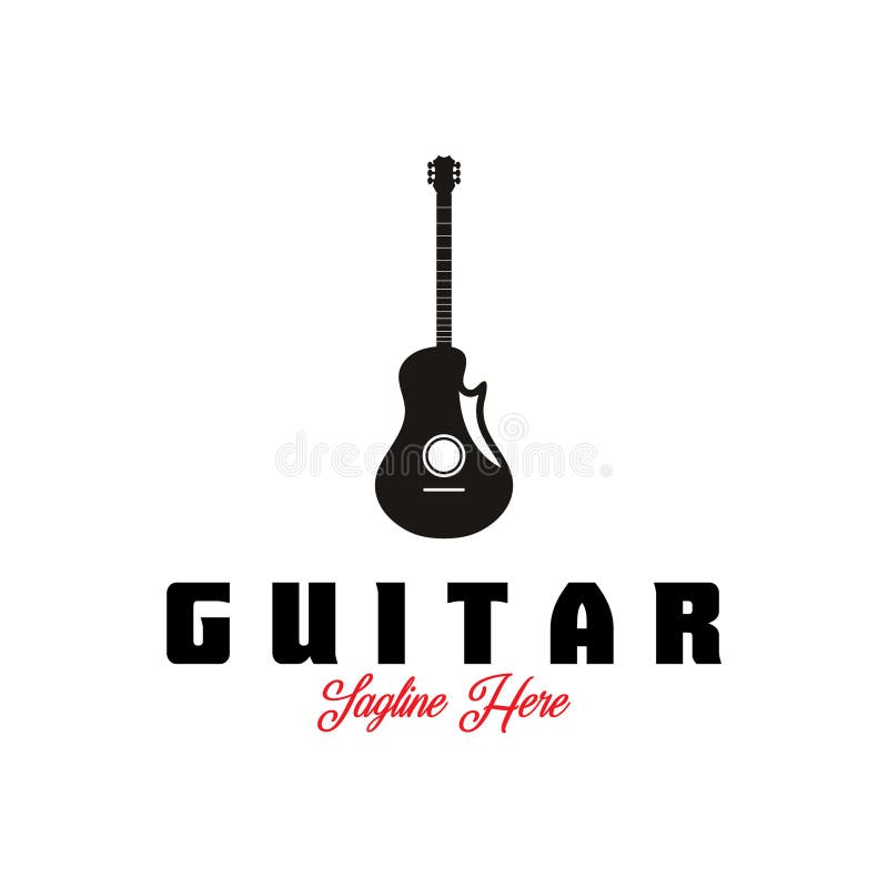 Guitar Logo Icon Vector Illustration Template Design Stock Vector ...