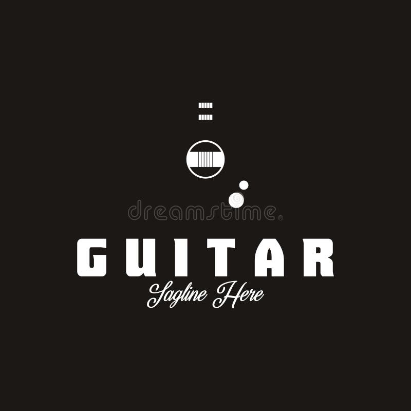 Guitar Logo Icon Vector Illustration Template Design Stock Vector ...