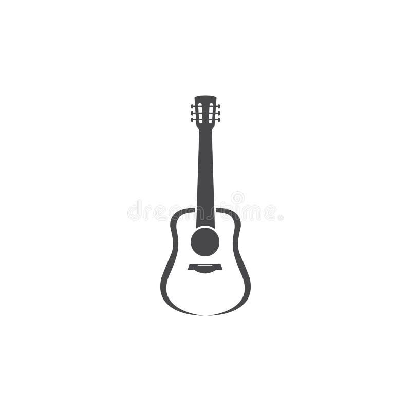 Guitar Logo Template Vector Icon Illustration Stock Vector ...