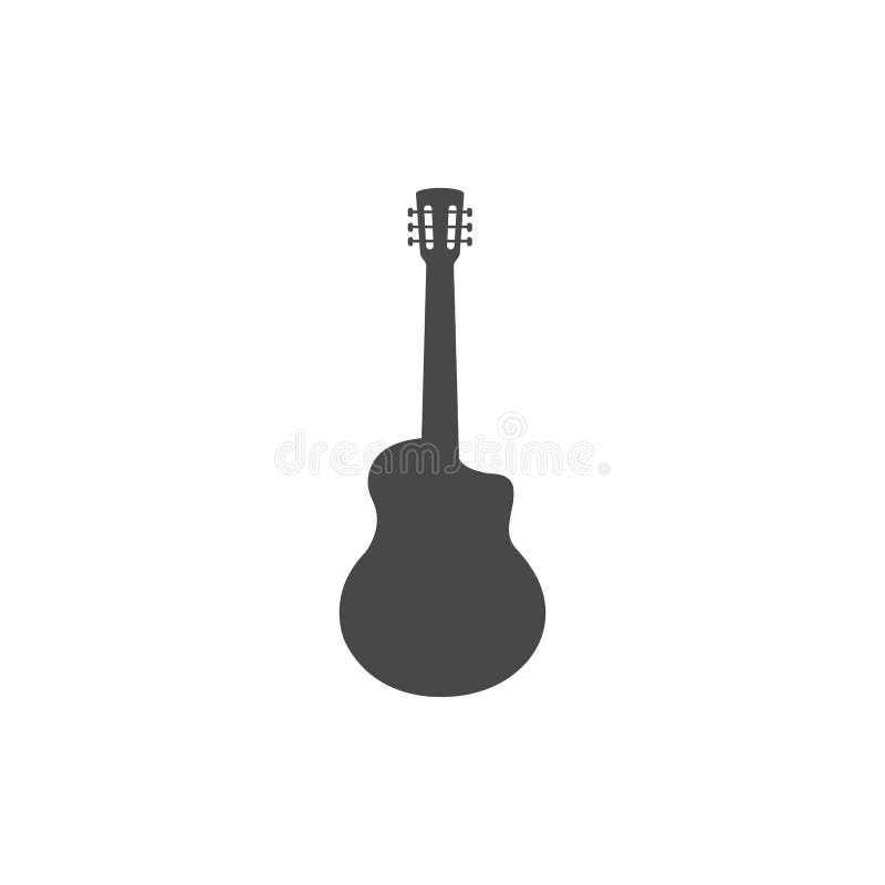 Guitar Logo Template Vector Icon Illustration Stock Vector ...