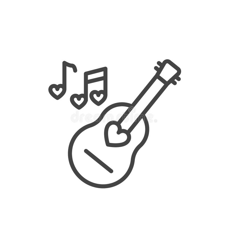 Guitar Melody stock vector. Illustration of isolated - 43122667