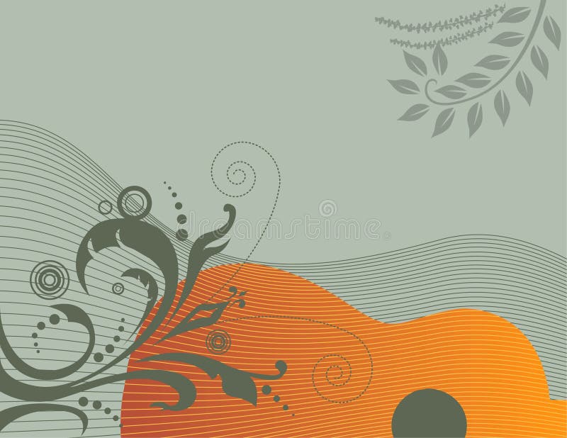 Curly guitar strings stock vector. Illustration of musical - 5429187