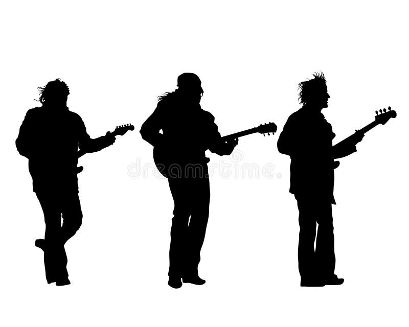 Guitar band stock vector. Illustration of light, band - 10645961