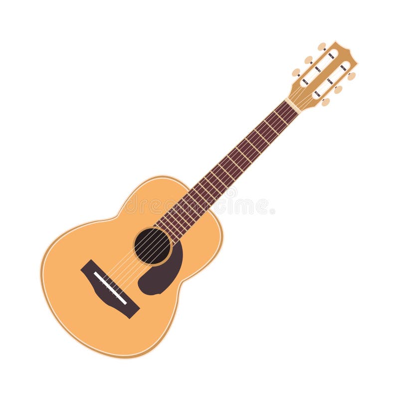 Guitar Musical Instrument String Classic Stock Vector - Illustration of ...