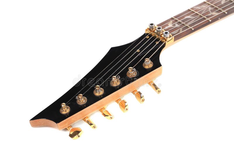 Guitar neck front side. stock image. Image of electronic - 36993389