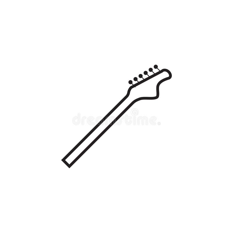 Guitar Neck Icon Design Template Vector Isolated Stock Vector ...
