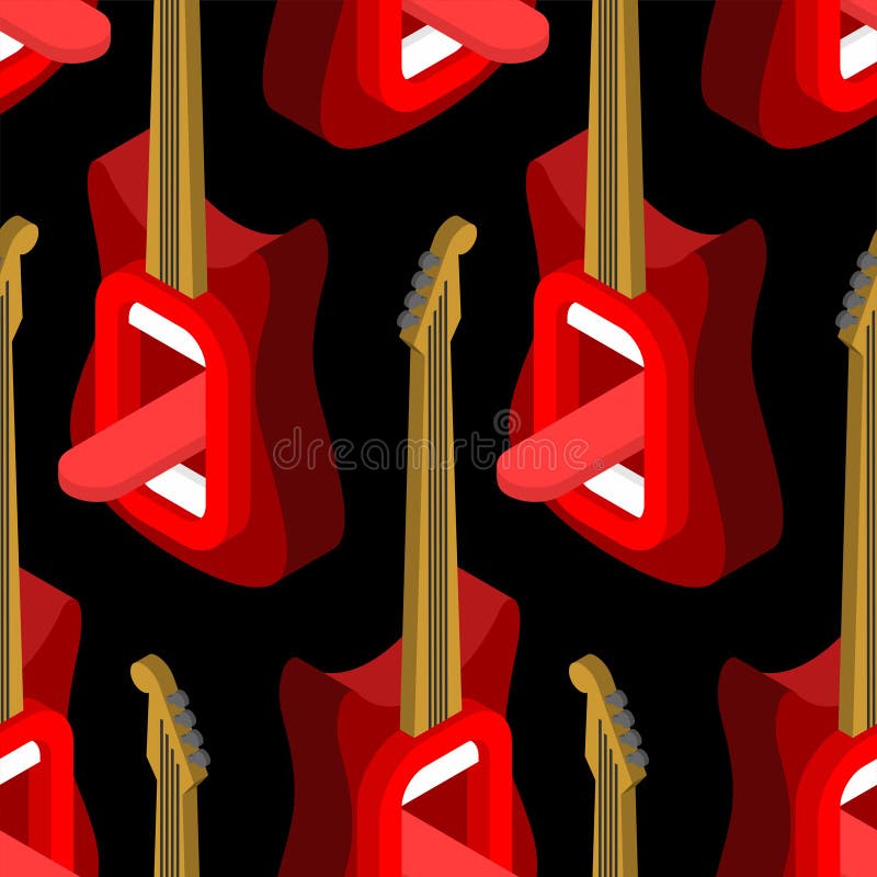 Seamless rock band pattern stock vector. Illustration of element - 17784992