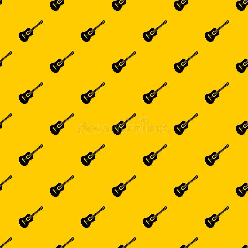 Guitar pattern vector stock vector. Illustration of equipment - 154538856