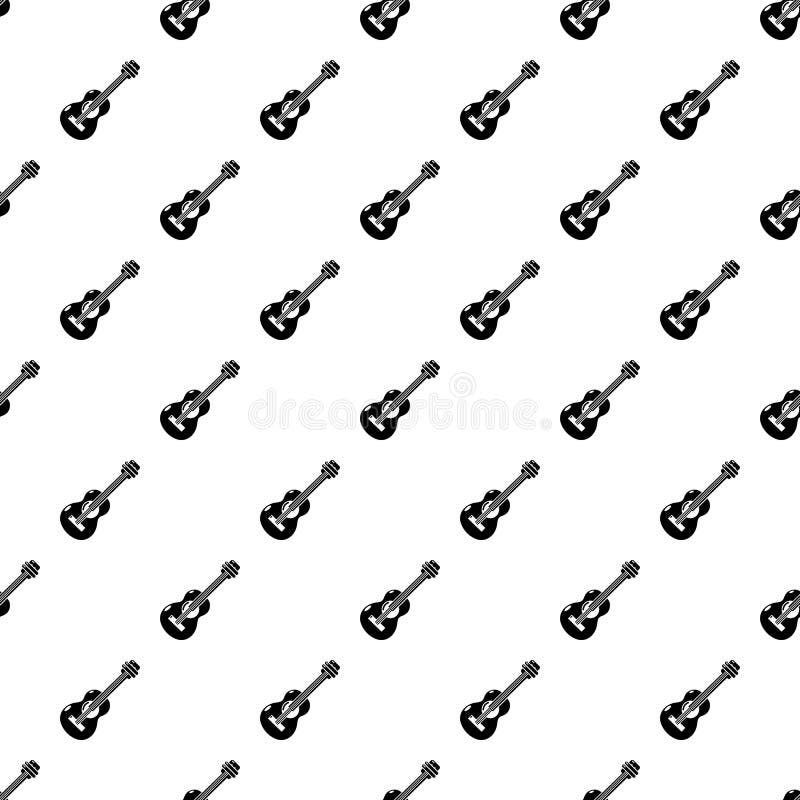 Guitar Pattern Vector Seamless Stock Vector - Illustration of neck ...