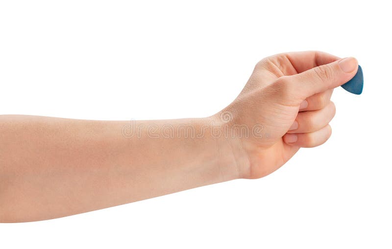 Hand Holding Guitar Pick Isolated Stock Photos - Free & Royalty-Free ...