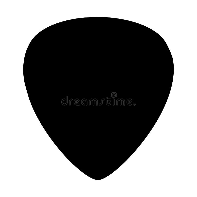 Guitar pick icon stock vector. Illustration of plastic - 120425118