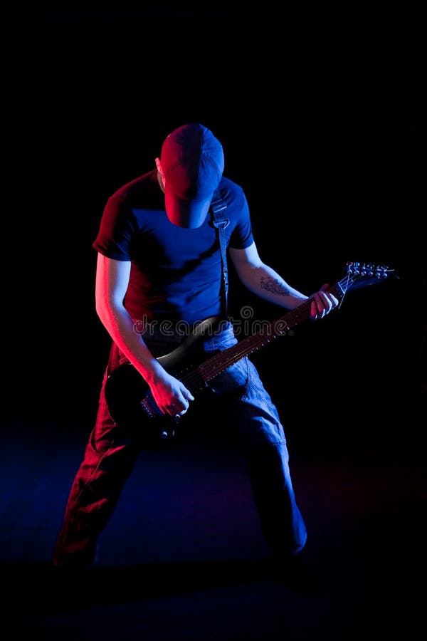 Rock concert stock image. Image of musical, guitar, performer - 13762377