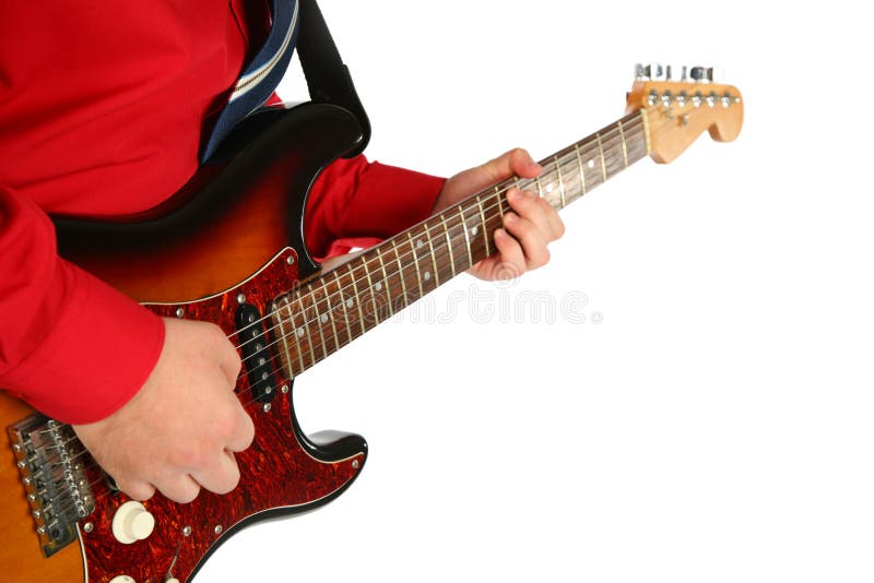 Guitar between the Legs of a Guitaris Stock Photo - Image of metal ...