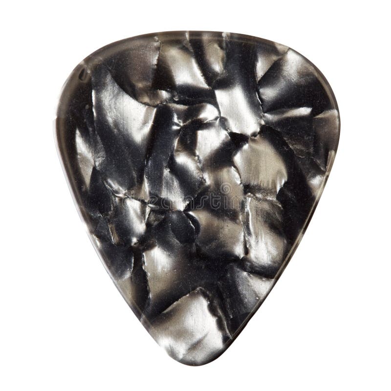 Guitar Plectrum Pick on White Background Stock Image - Image of music ...