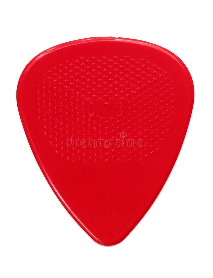 Guitar Plectrum Pick on White Background Stock Image - Image of music ...