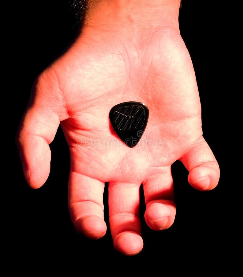 Guitar Plectrum Pick on White Background Stock Image - Image of music ...