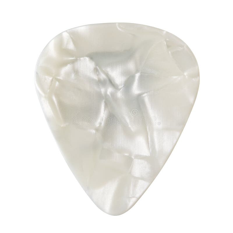 Guitar Plectrum Pick on White Background Stock Image - Image of music ...
