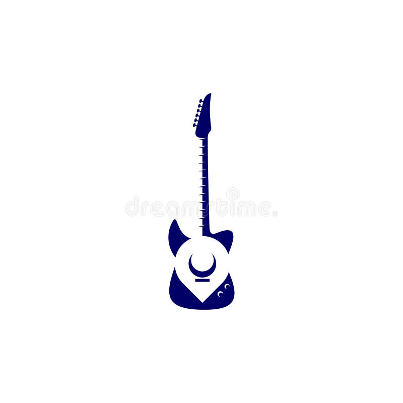 Guitar with Point Design Vector Template. Simple Set of Electric Guitar ...