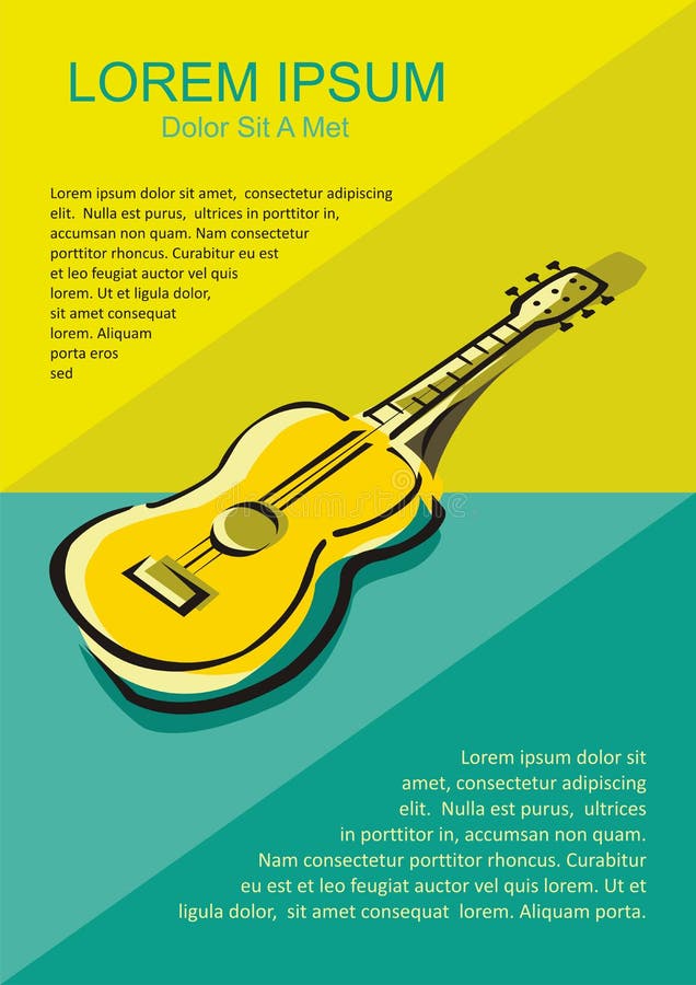 Guitar Poster - Flyer Background Stock Vector - Illustration of ...