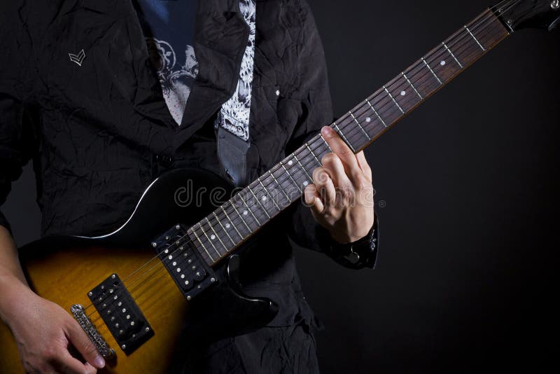 Guitar power chords stock image. Image of jazz, metal - 25558201