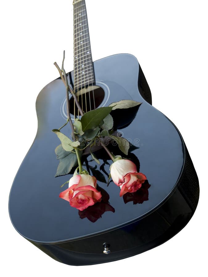Guitar And Roses Picture. Image: 7852825
