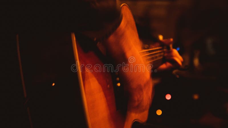Guitar on the satage stock photo. Image of music, guitars - 177518738