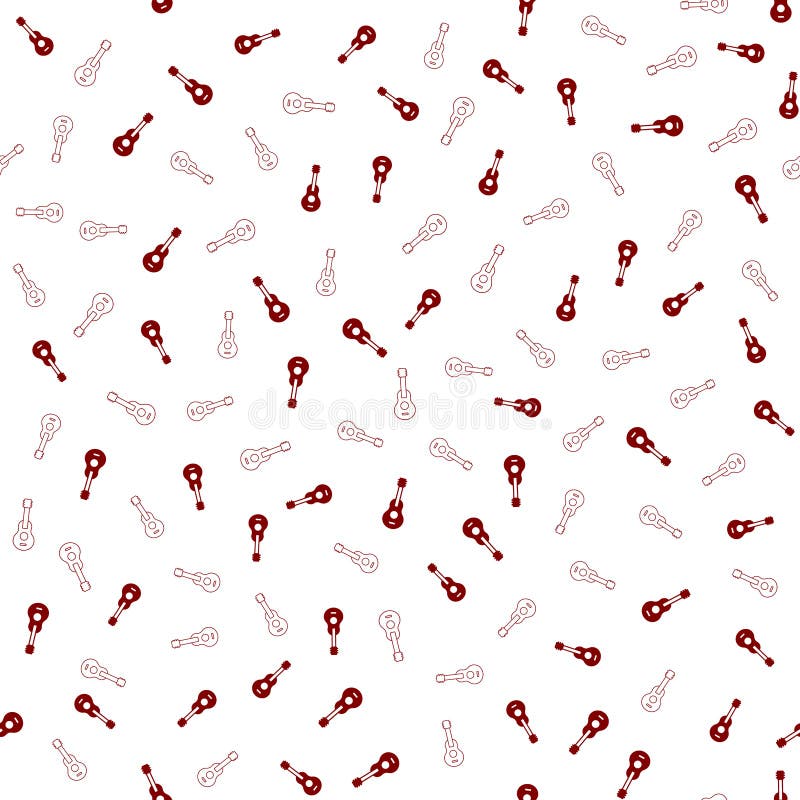 Guitar Seamless Pattern Background. Vector Texture Illustration. Stock ...