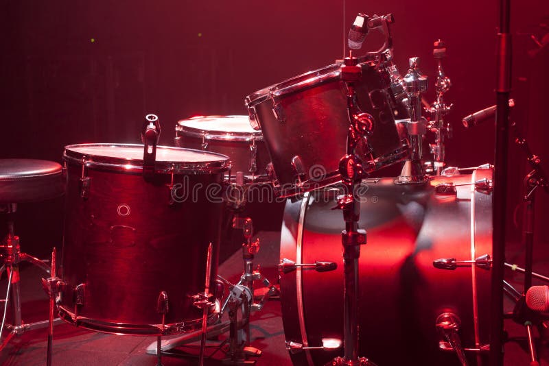 Guitar on Stage before Concert Stock Image - Image of classical ...