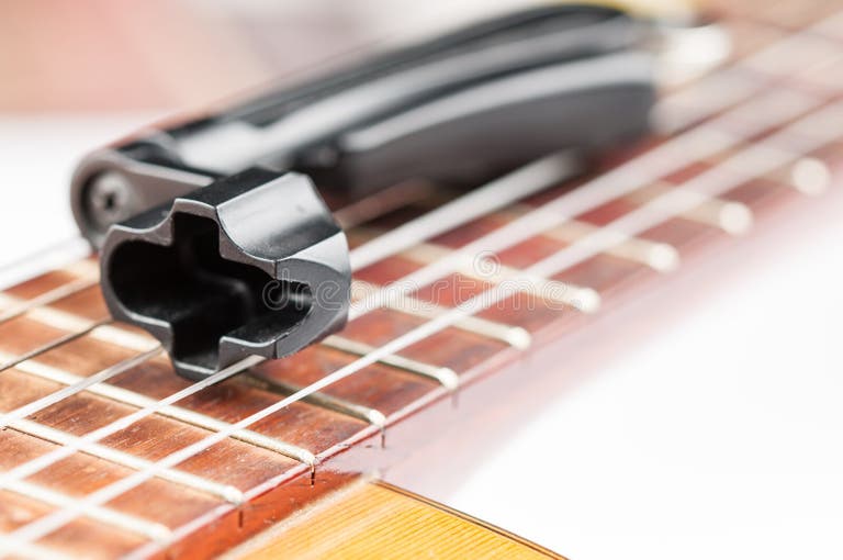 Guitar String Cutting Equipment Isolated on White Background Stock ...