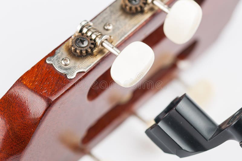 Guitar String Cutting Equipment Isolated on White Background Stock ...