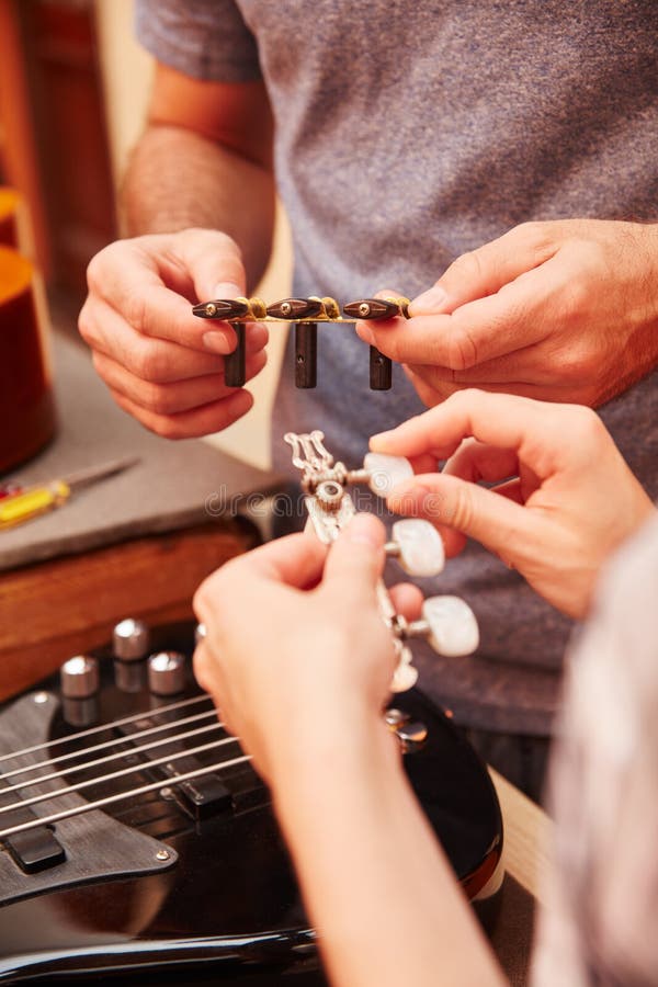 Guitar String Tensioner Reparation Stock Photo - Image of tool, guitar ...