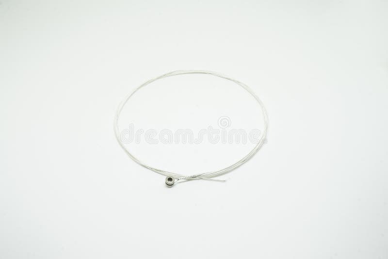 The Guitar String on the White Background. Stock Photo - Image of ...