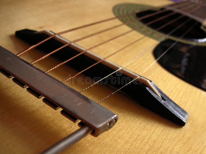Guitar strings stock photo. Image of perspective, acoustic - 125266