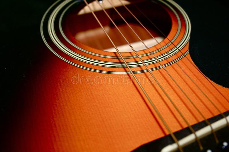 Guitar strings stock image. Image of popular, gold, instrument - 17745391