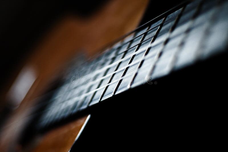 Guitar strings stock image. Image of popular, gold, instrument - 17745391