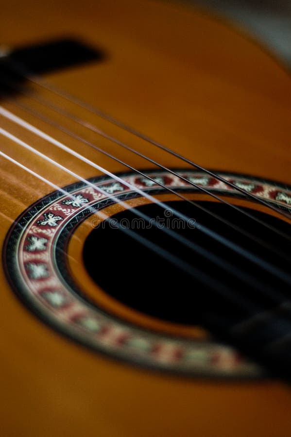 Guitar strings stock image. Image of popular, gold, instrument - 17745391